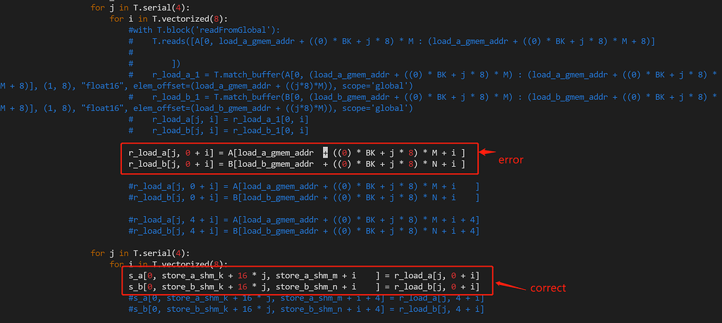 Vectorized 8xhalf to INT4 Failed when use CUDA Target - Questions - Apache TVM Discuss