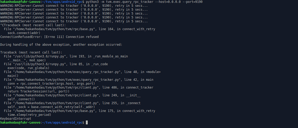 Rpc tracker doesn't work - Troubleshooting - Apache TVM Discuss