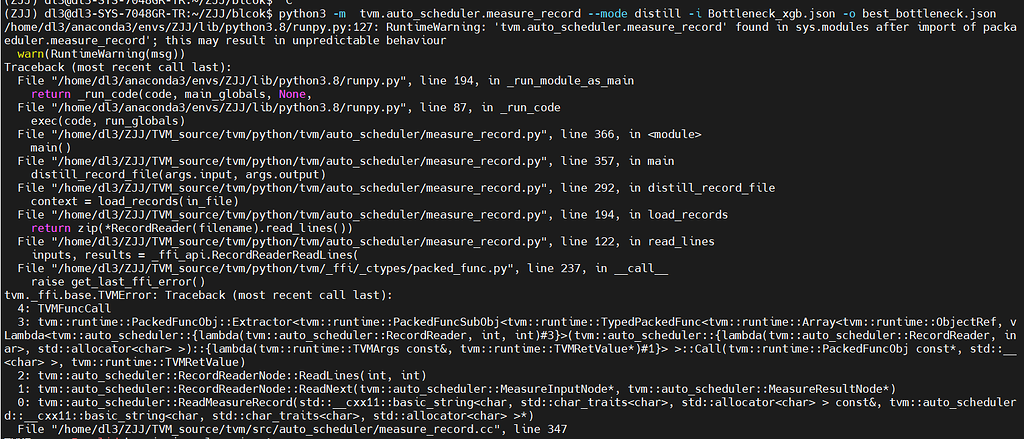TVMError: Invalid key in json log: input - Questions - Apache TVM Discuss