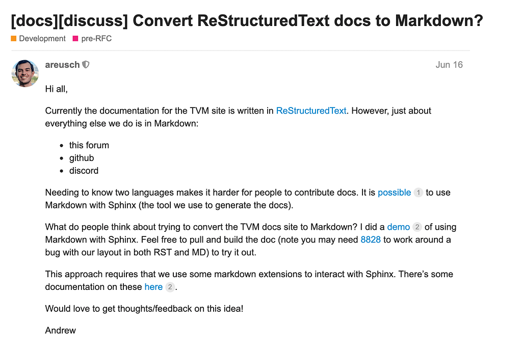[pre-RFC] Roadmap RFCs - pre-RFC - Apache TVM Discuss