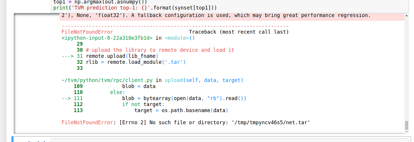 Tutorial errors - Apache TVM Discuss